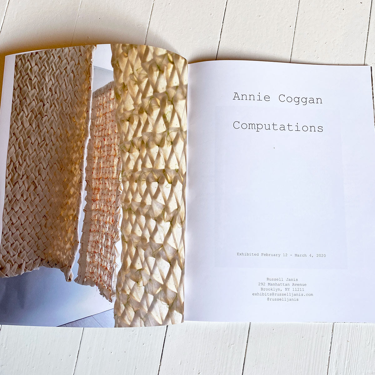 Annie Coggan Computations Catalog – Russell Janis Projects